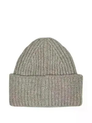 GHOUD VENICE Logo-patch Ribbed Beanie Hat