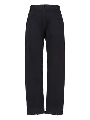 Phoebe Philo Fringed Straight Jeans