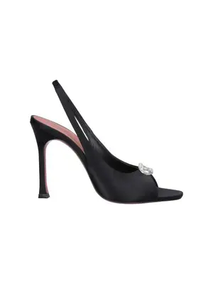 Amina Muaddi Slingback Sandals "mini Camelia