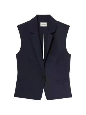 Claudie Pierlot Sleeveless Back-tie Blazer