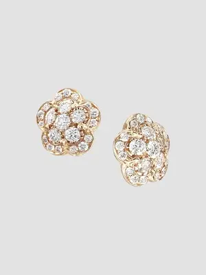 Pasquale Bruni Figlia Dei Fiori 18k & 0.33 Tcw Diamond Stud Earrings - Rose Gold