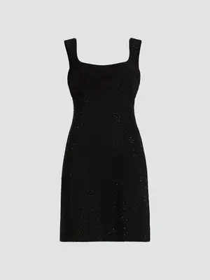 AMUR Vinny Crystal Minidress - Black