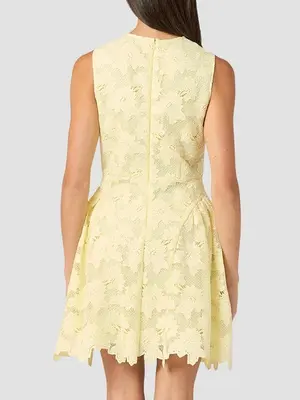 Shoshanna Fleur Lace Sleeveless Minidress