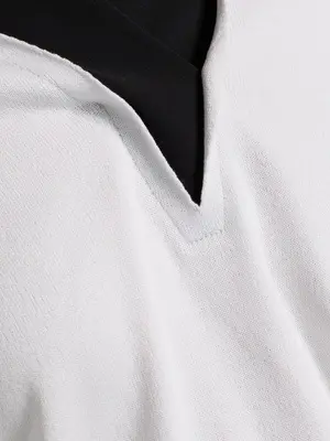 Misook Mixed-media Knit Shirt