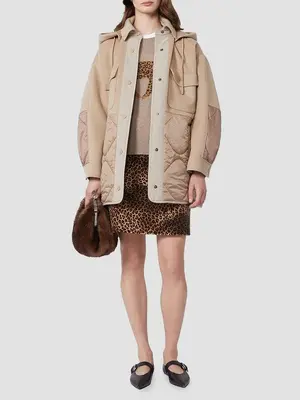 Max Mara Printed Velvet Mini Skirt