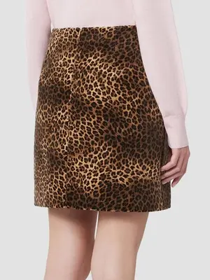 Max Mara Printed Velvet Mini Skirt