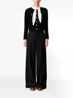 Claudie Pierlot High-waisted Wide-leg Trousers
