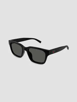 Gucci Lines 55mm Squared Sunglasses