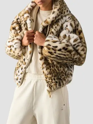 Moose Knuckles Eaton Cheetah-print Faux-fur Jacket