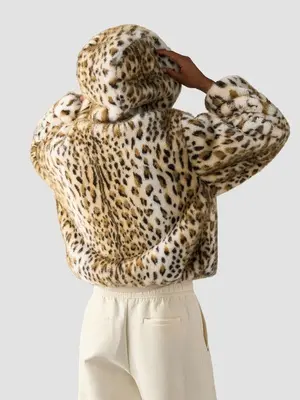 Moose Knuckles Eaton Cheetah-print Faux-fur Jacket