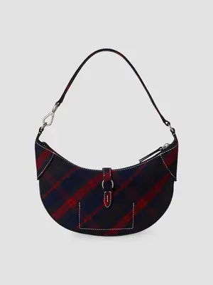Polo Ralph Lauren Polo Id Mini Plaid Twill Shoulder Bag