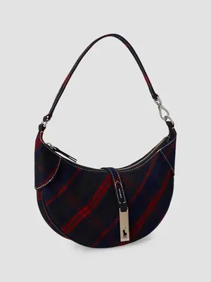Polo Ralph Lauren Polo Id Mini Plaid Twill Shoulder Bag