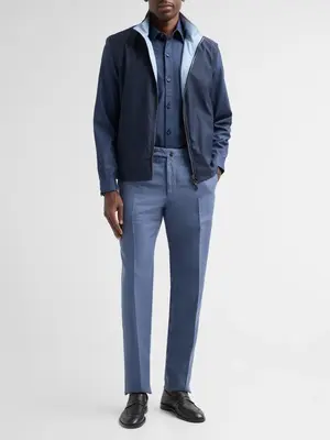 Isaia Reversible Wool-blend Vest