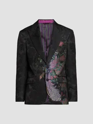 Etro Peacock Wool Blend Blazer