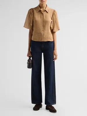 FRAME The Flutter Silk Shirt