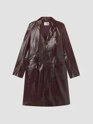 FRAME The Veda Leather Trench​ Coat