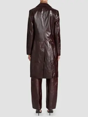 FRAME The Veda Leather Trench​ Coat