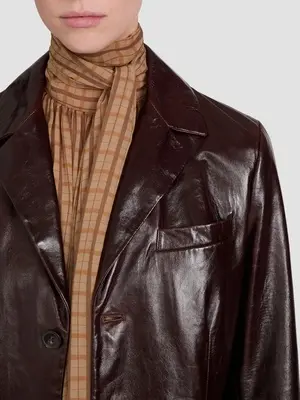 FRAME The Veda Leather Trench​ Coat