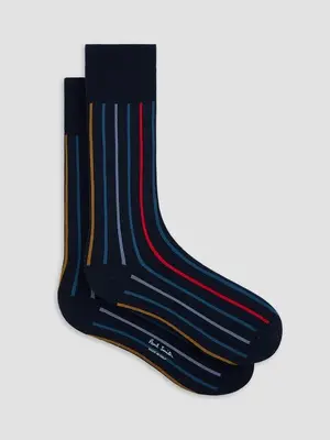 Paul Smith 3-pack Striped Cotton-blend Socks