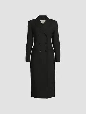 Rue Sophie Lorde Stretch-wool Double-breasted Coat