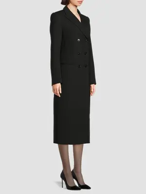 Rue Sophie Lorde Stretch-wool Double-breasted Coat