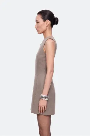 NOCTURNE Asymmetric Clasp Mini Dress