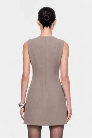 NOCTURNE Asymmetric Clasp Mini Dress