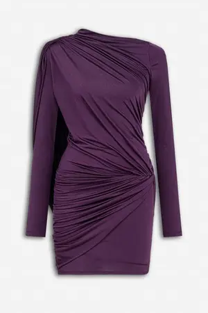 NOCTURNE Draped Mini Dress