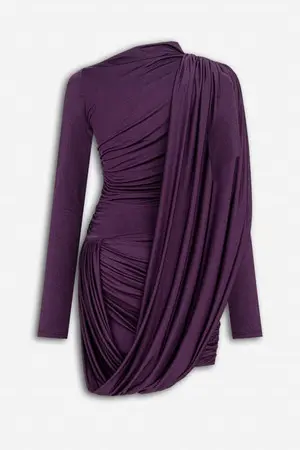 NOCTURNE Draped Mini Dress