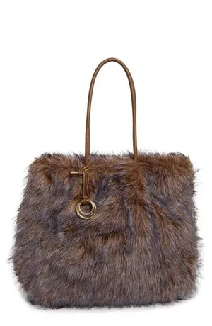 Dolce Vita Noor Faux Fur Tote - Multi