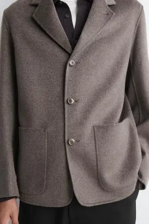 Cos Double-faced Pure Cashmere Blazer - Beige