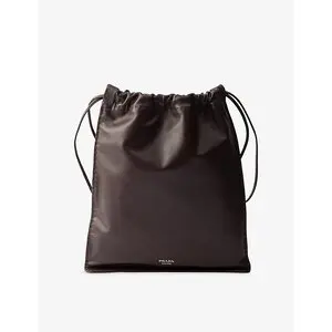 Prada Wish Nappa Leather Pouch - Brown