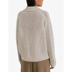 REISS Cable-knit Wool Jumper