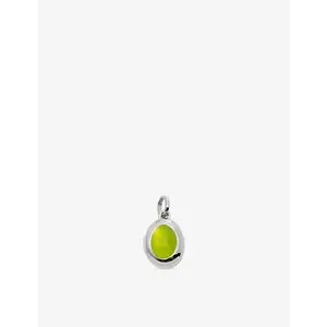 Monica Vinader August Birthstone Sterling And Peridot Quartz Locket - Silver