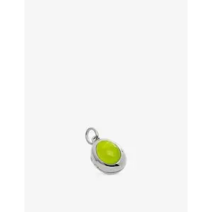 Monica Vinader August Birthstone Sterling And Peridot Quartz Locket