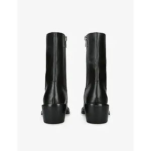 Dries Van Noten Sleek Leather Ankle Boots