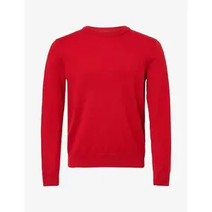 Sunspel Crewneck Cashmere Jumper - Ruby Red 26