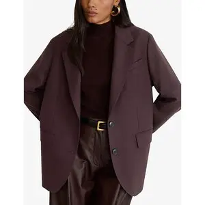 REISS Sandor Single-breasted Stretch-twill Blazer