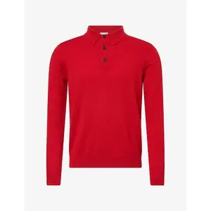 Sunspel Knitted Cashmere Polo Jumper