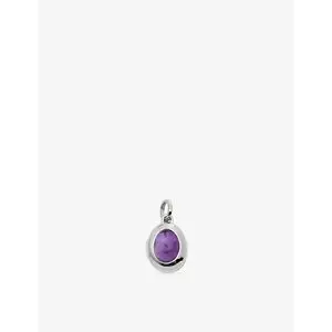 Monica Vinader February Birthstone Sterling And Amethyst Locket - Silver