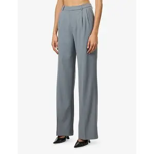 Huishan Zhang Lucian Wide-leg Wool Trousers