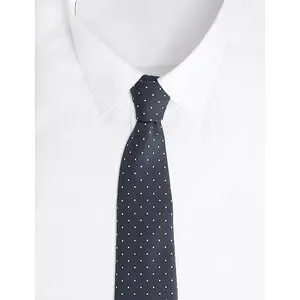 Dunhill Polka Dot Screen-printed Silk Tie