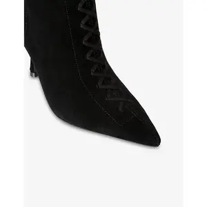 Carvela Leoni Lace-up Suede Heeled Ankle Boots