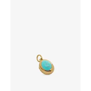 Monica Vinader December Birthstone 18ct Vermeil-plated Sterling Silver Locket