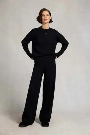 Holland Cooper Maria Knitted Wide Leg Pant 's