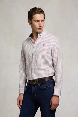 Holland Cooper S Classic Fit Button Down Shirt Window Check 's