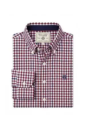 Holland Cooper S Classic Fit Brushed Cotton Shirt Portland Check 's