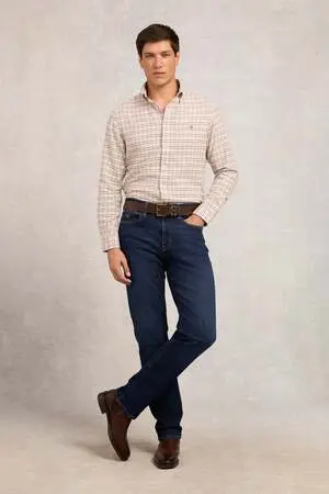 Holland Cooper S Classic Fit Brushed Cotton Shirt Cheltenham Check 's