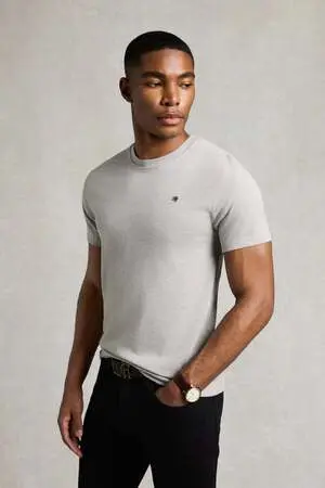 Holland Cooper Crew Neck T-shirt Marl