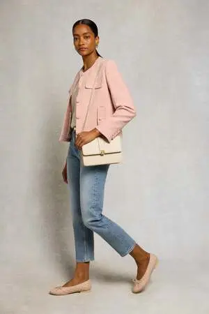 Holland Cooper Mid Rise Straight Cropped Jean Vintage 's